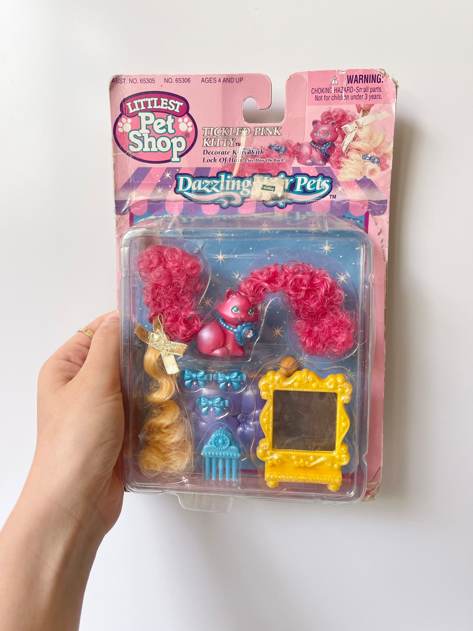 Vintage Dazzling Hair Pets Kenner Tickled Pink Kitty 1990s - Etsy