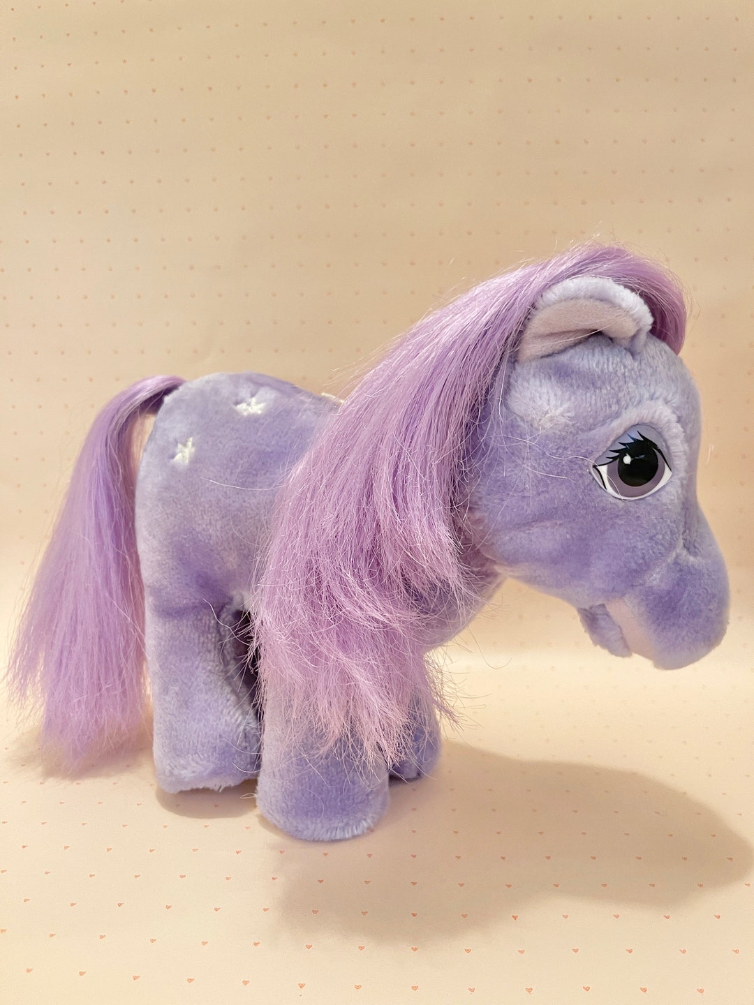 Vintage My Little Pony Plush Blossom 1980s Hasbro Plush Pony Purple ...