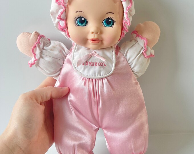 Vintage Playskool My Very First Baby Doll 1990s Plush Rubber Face ...