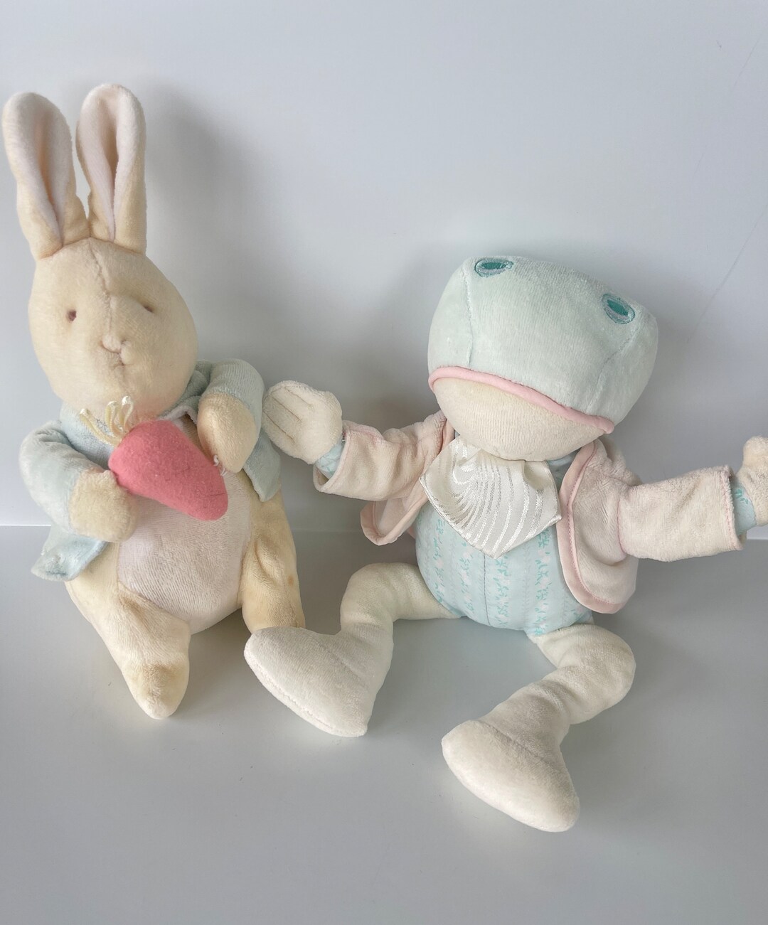 Vintage Beatrix Potter Eden Frog and Bunny Plush 1980s - Etsy