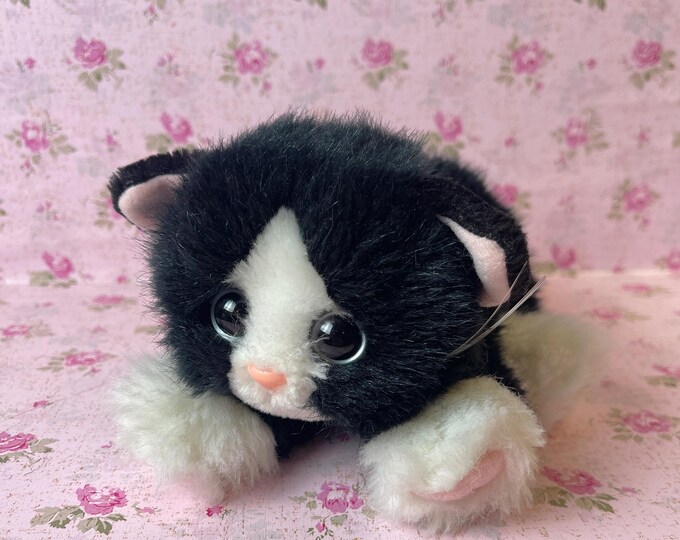 Vintage Tyco Kitty Kitty Kittens Plush Satin Purple Bow Dsi 1990s ...