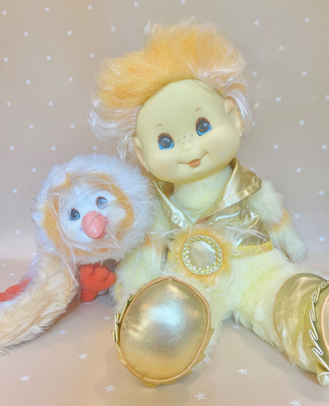 Vintage Wonder Whims Sunprince and Swoop Yellow Set 1980s Doug and ...