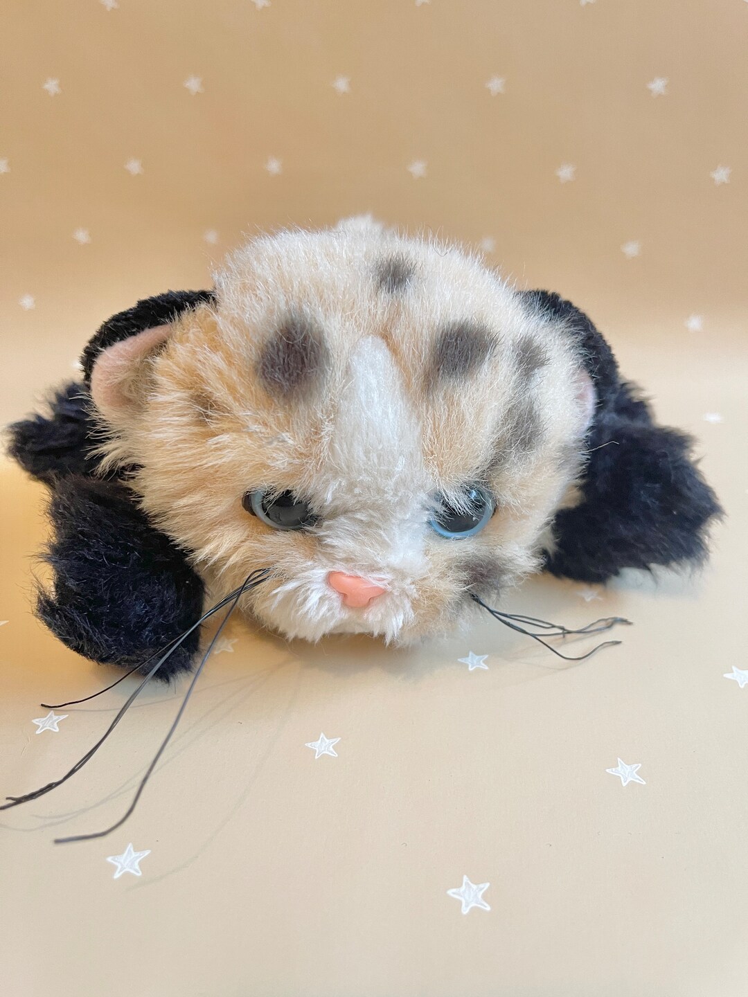 Vintage Kitty Kitty Kittens Snow Leopard Jungle Kitten Plush Purring ...