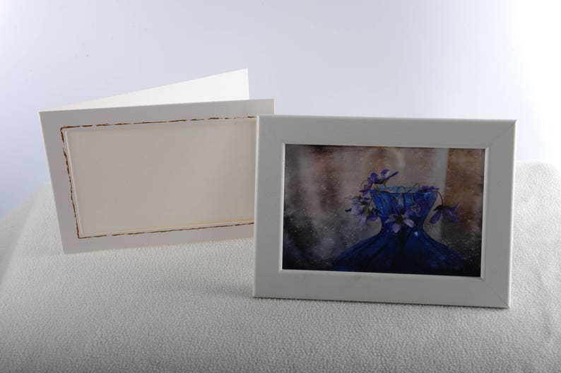 Beautiful Blue Floral Greeting Cards - Pack of 5 Cards With Photo That ...