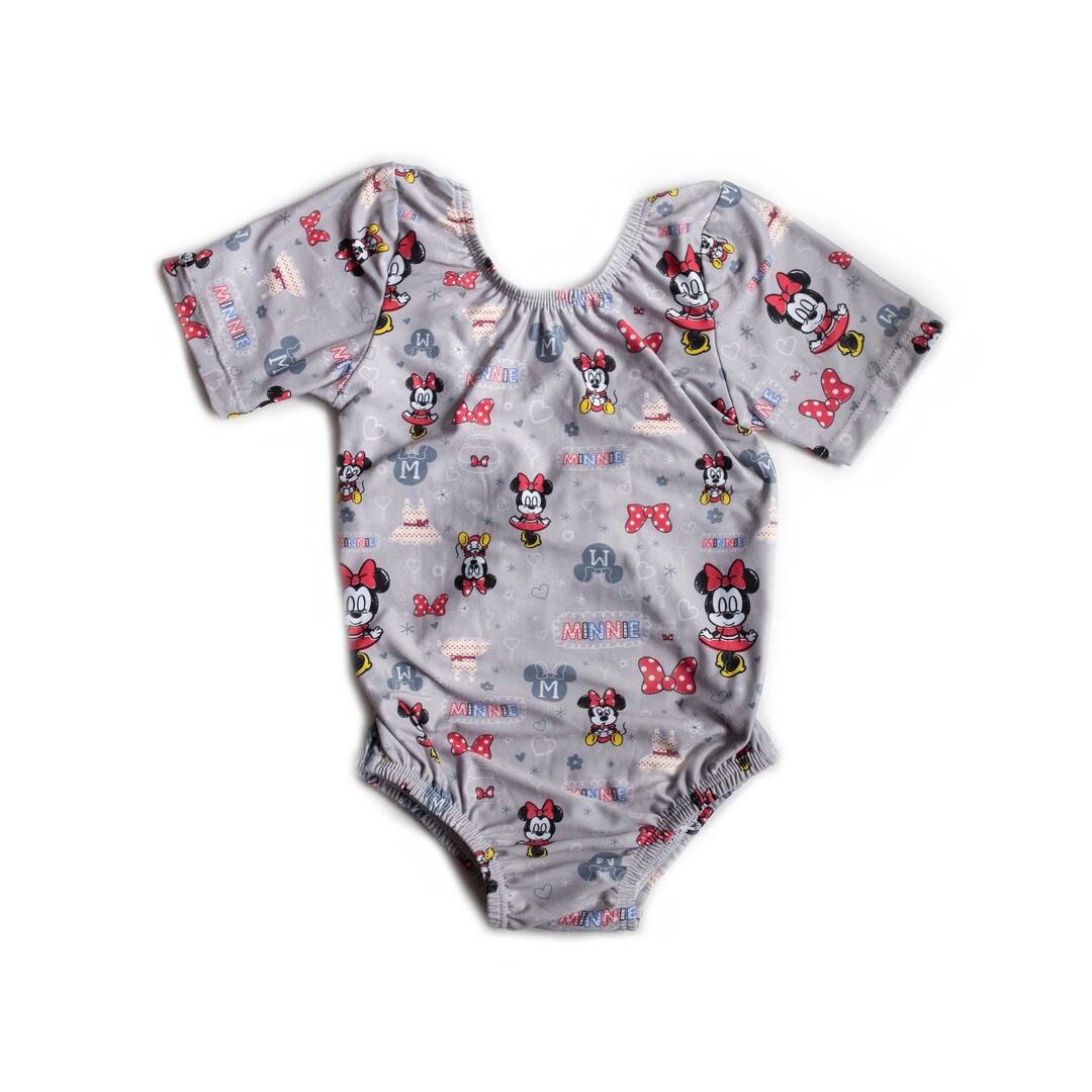 Grey Minnie Mouse Leotard - 2T, 4, 5, 6 Available - Etsy
