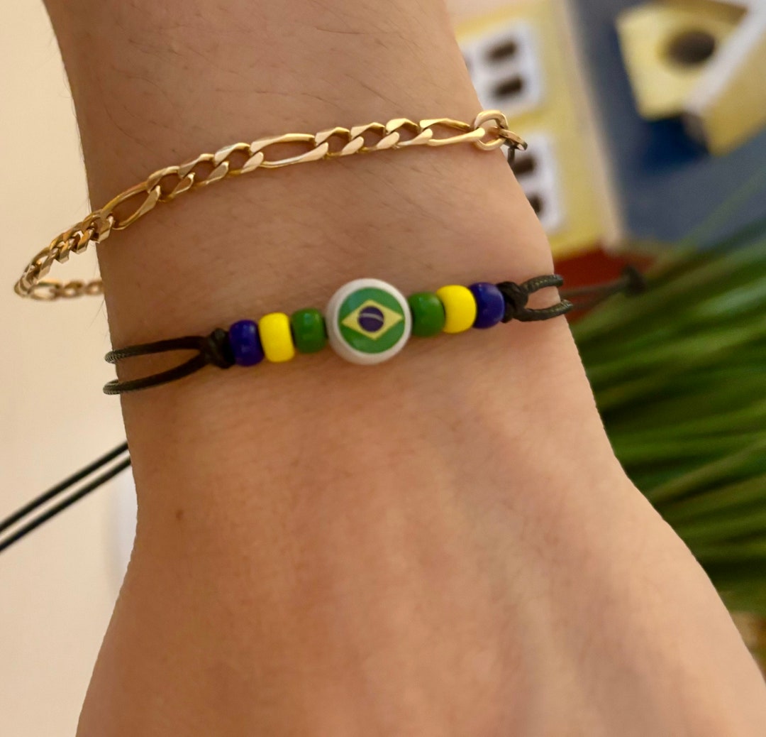 NEW MINI FLAGS Are Here Mini Brazil Flag Bracelet for Everyone. - Etsy