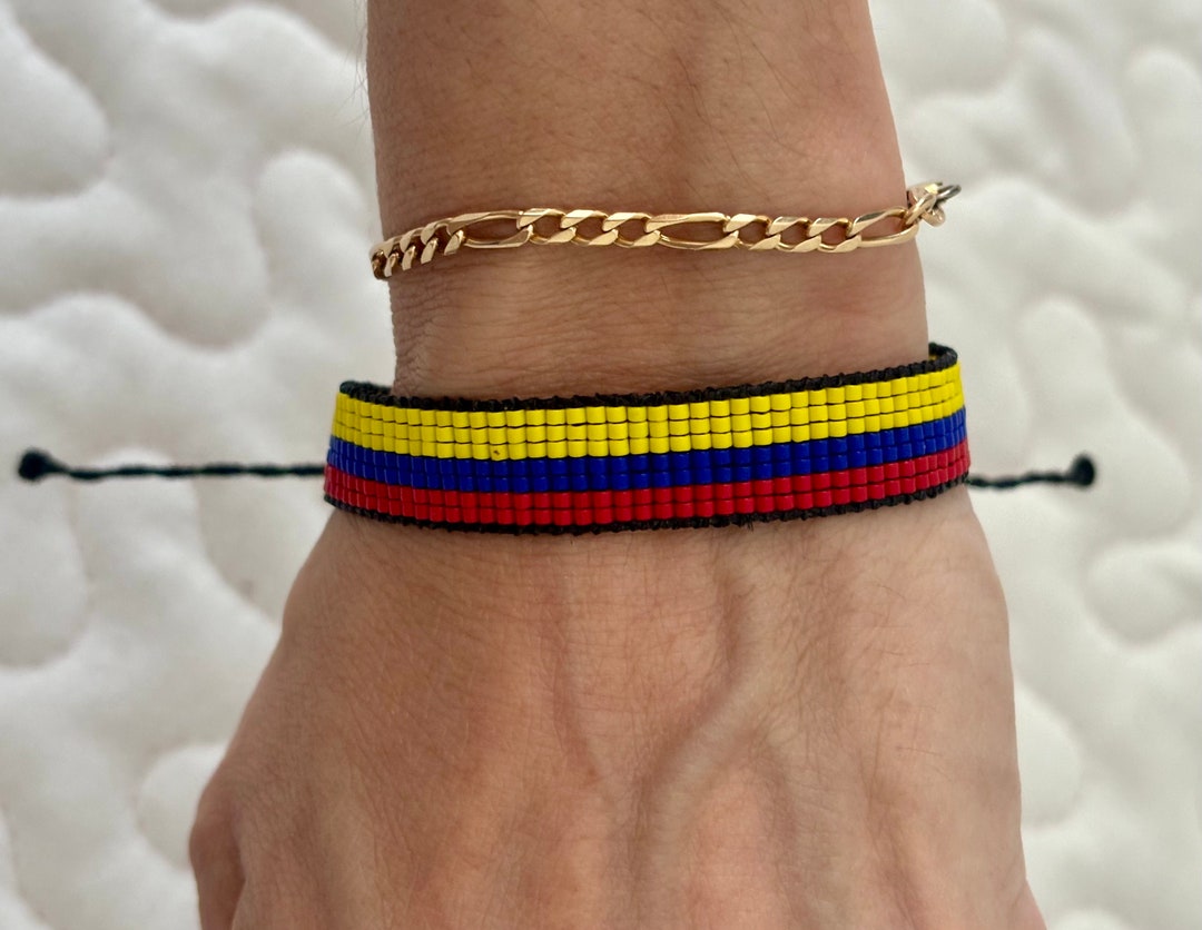 Ecuador Colombia Flag UNISEX Bracelet Waterproof Adjustable Minimalist ...