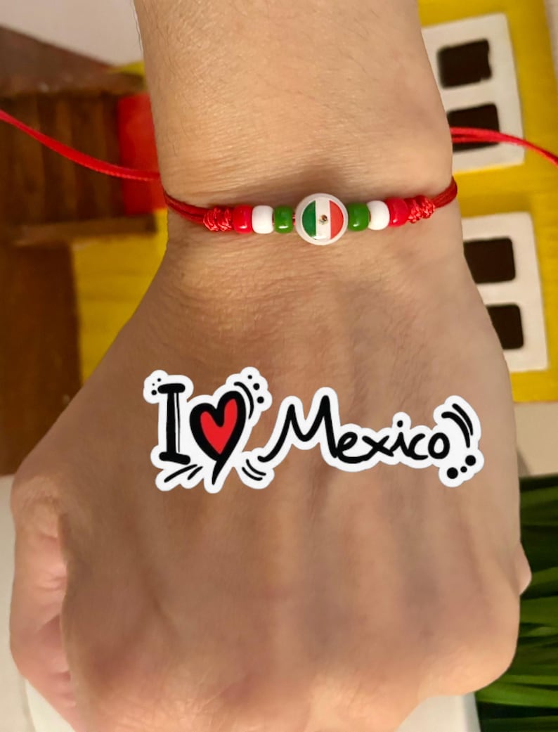 Que Viva MÉXICO MINI Flags Are Here Mini Mexico Flag Bracelet for ...