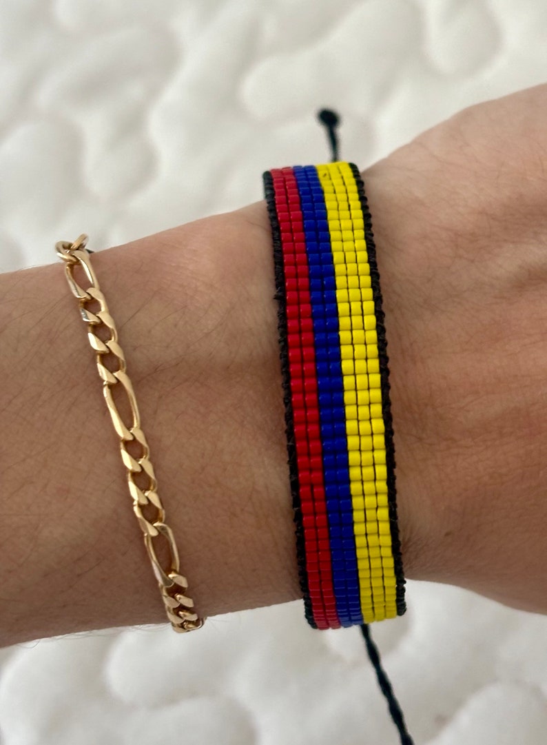 Ecuador Colombia Flag UNISEX Bracelet Waterproof Adjustable Minimalist ...