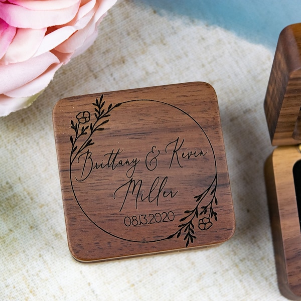Rustic Custom Wedding Ring Box - Etsy Rustic Custom Wedding Ring Box - Etsy