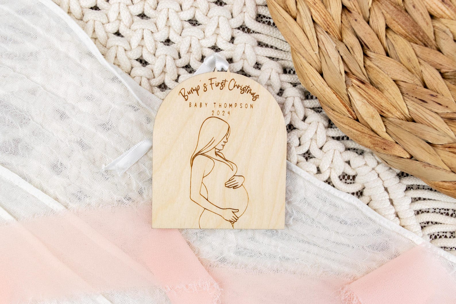 Bumps First Christmas, Pregnancy Announcement, Personalized Baby ...