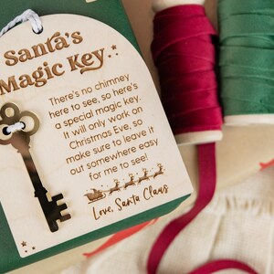 Santas Magic Key Ornament, Santa's Key Door Hanger, Kids Ornament ...