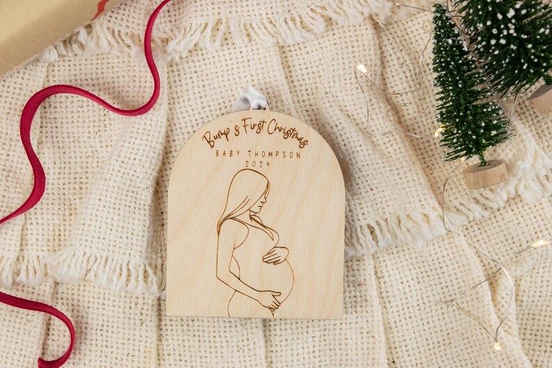 Bumps First Christmas, Pregnancy Announcement, Personalized Baby ...