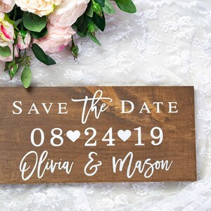 Save the Date Sign, Engagement Photo Prop, Save the Date Photo Prop ...