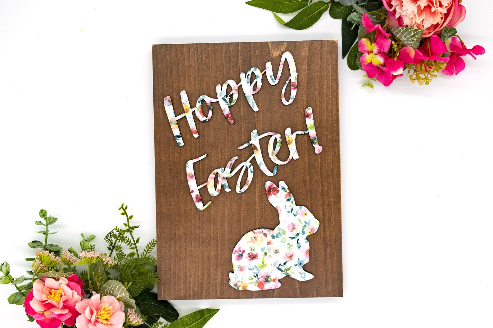 Hoppy Easter Sign Easter Decorations Happy Easter Sign - Etsy