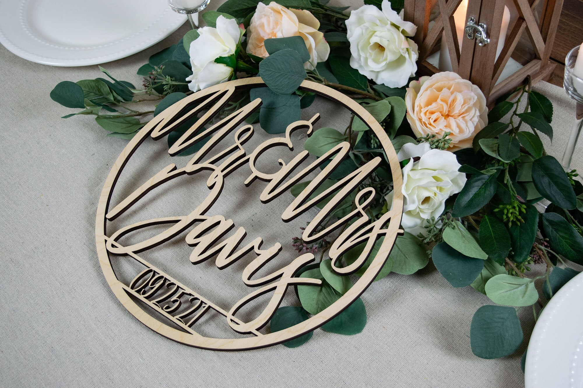 Wedding Gift for Couple Personalized Wedding Gift Last Name | Etsy