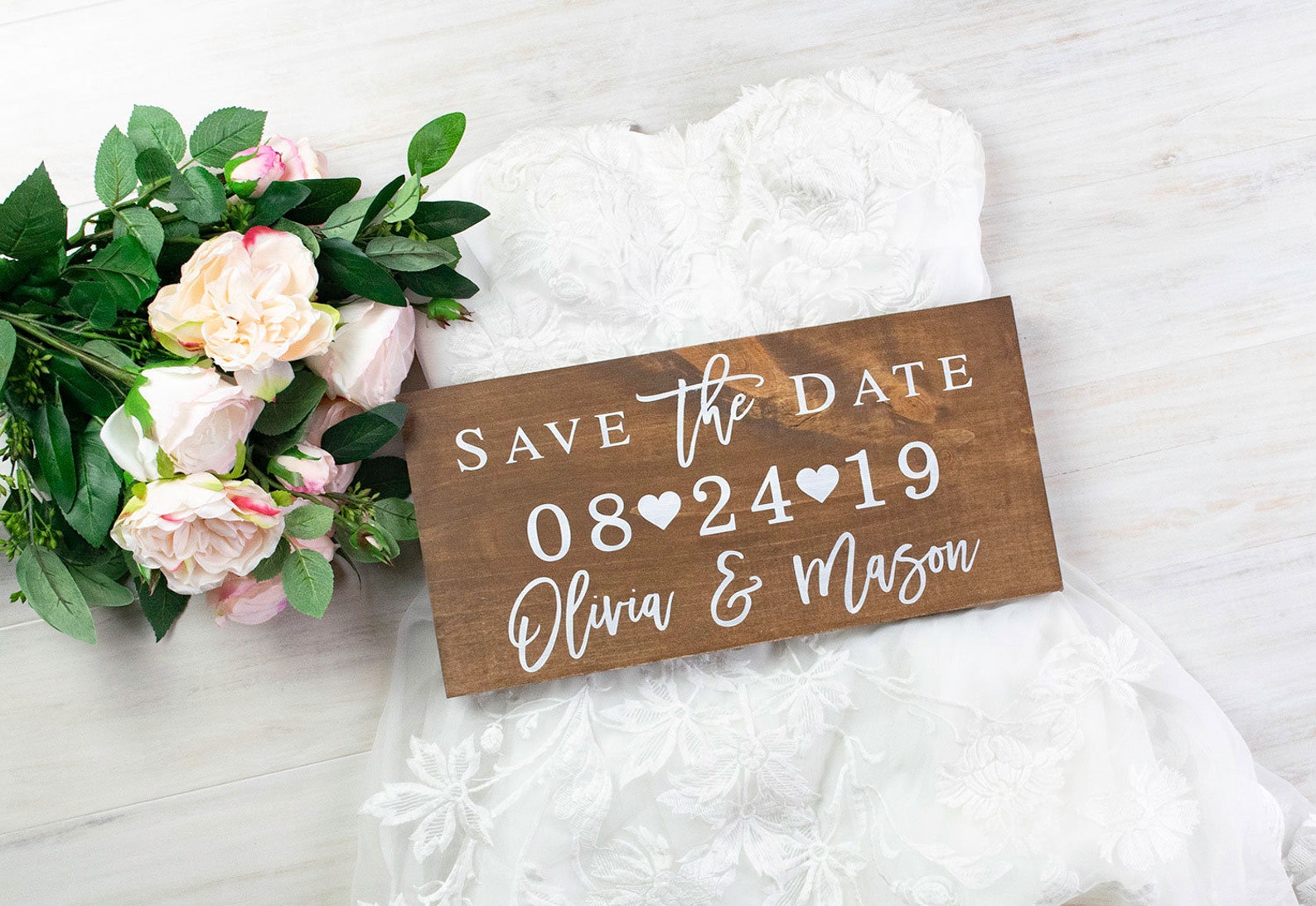 Save the Date Sign Engagement Photo Prop Save the Date Photo - Etsy
