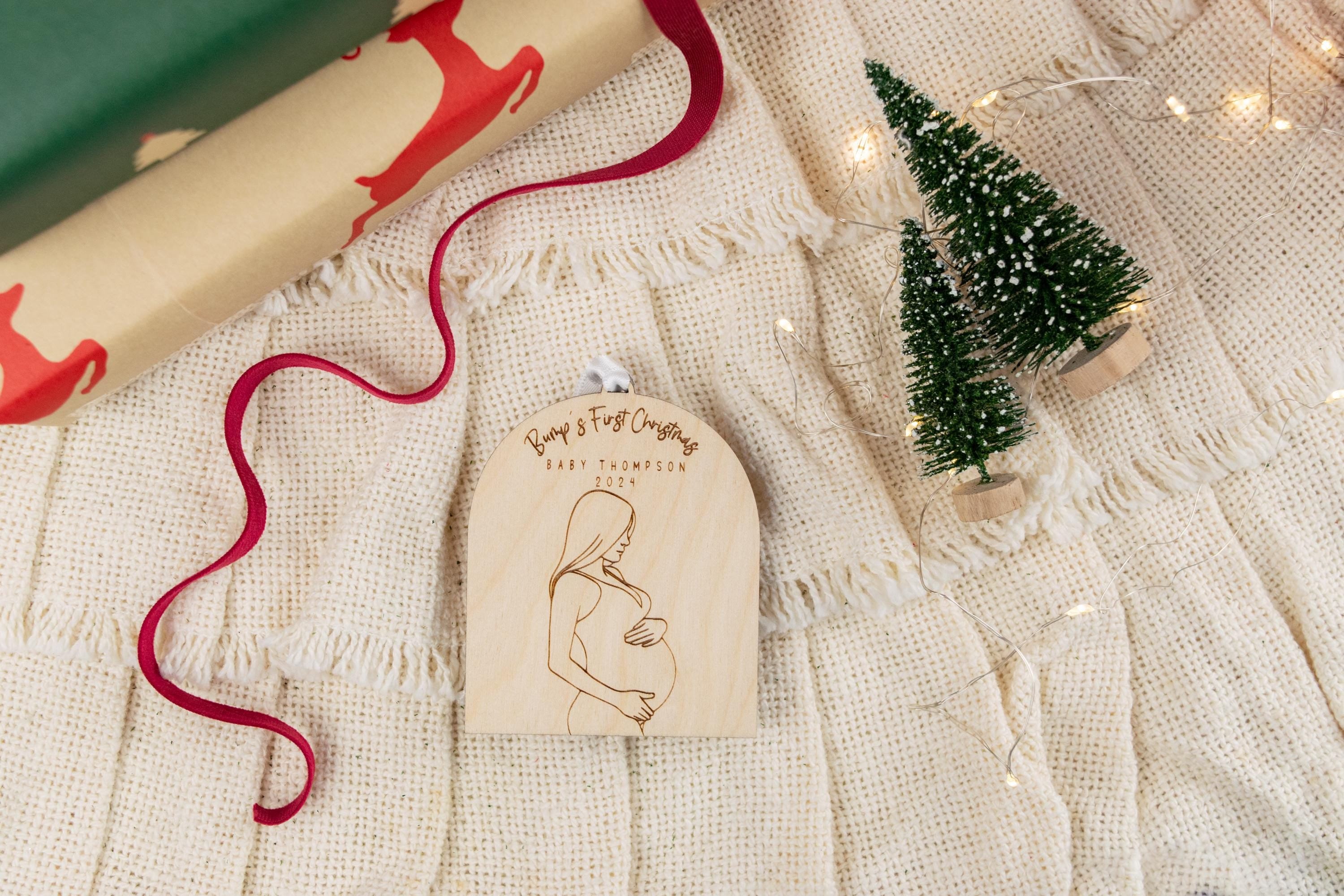 Bumps First Christmas, Pregnancy Announcement, Personalized Baby ...