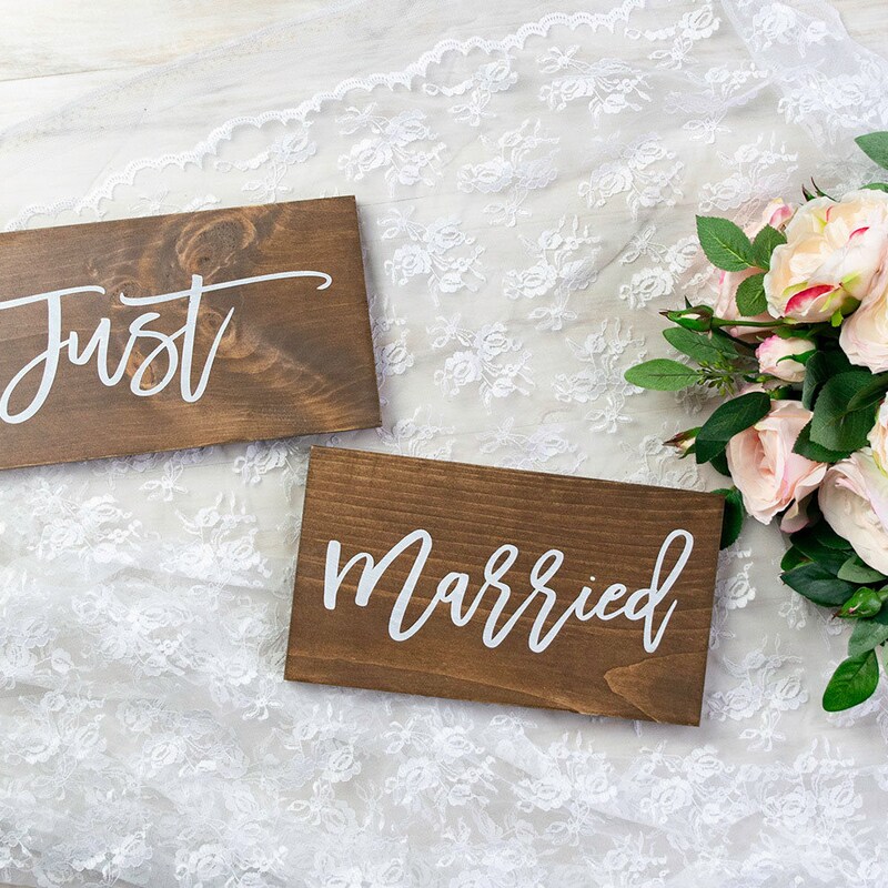 Just Married Signs - Etsy
