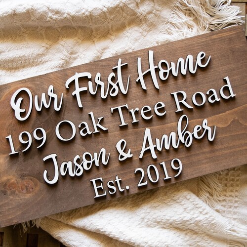 Our First Home Home Sweet Home Housewarming Gift New - Etsy