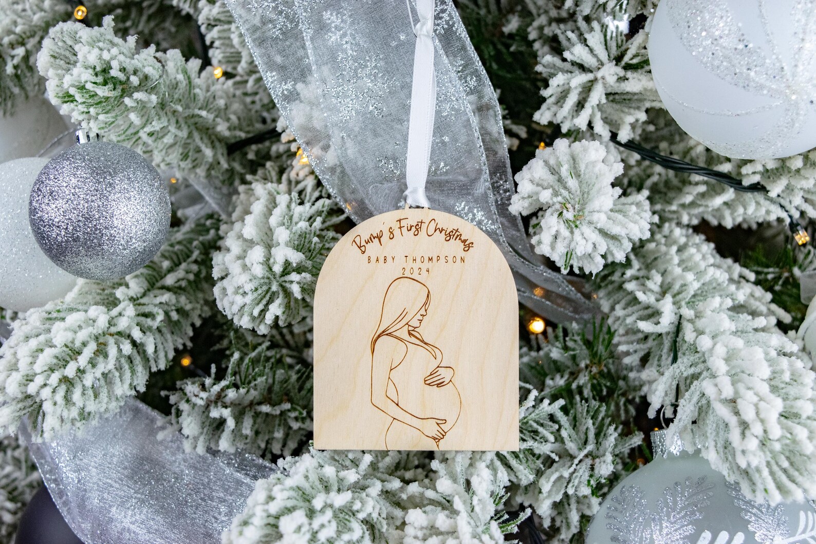 Bumps First Christmas, Pregnancy Announcement, Personalized Baby ...