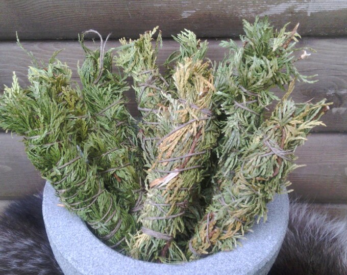 Northern White Cedar Smoking Bundle Smudging Wicca Magic - Etsy