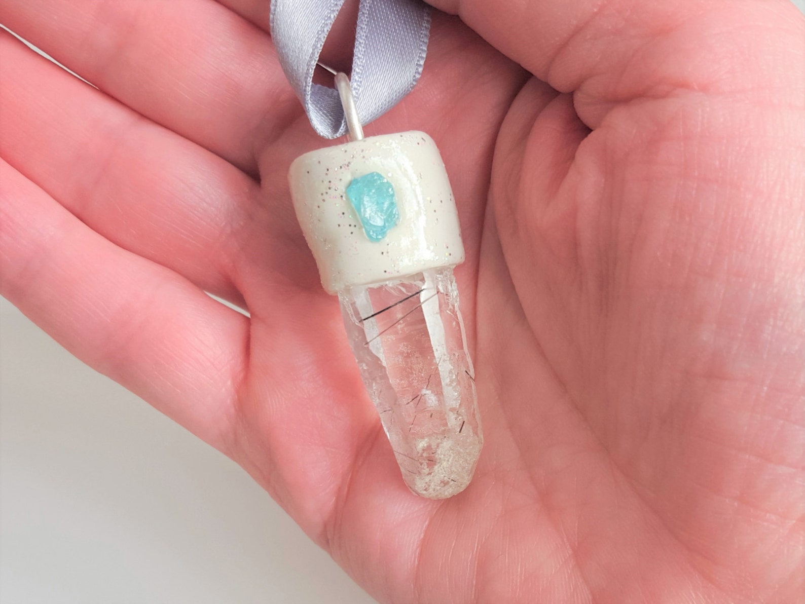 Clarity Dust Tourmalinated Quartz and Apatite Raw Crystal | Etsy
