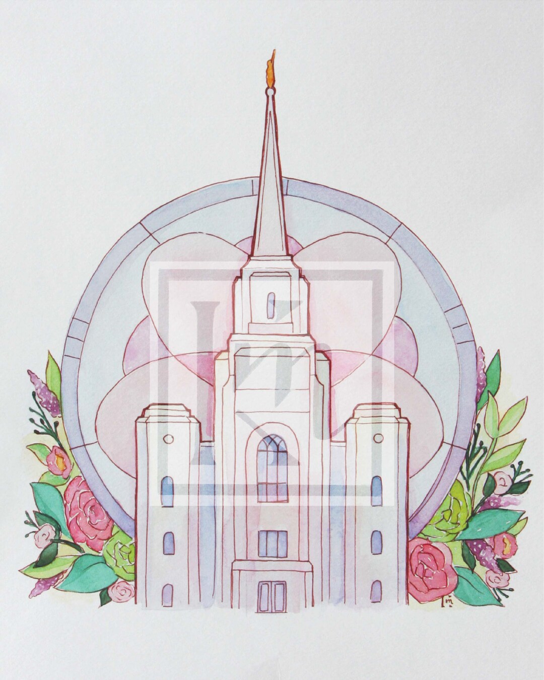 Instant Download - Temple Print 8x10 Brigham City, UT - Etsy