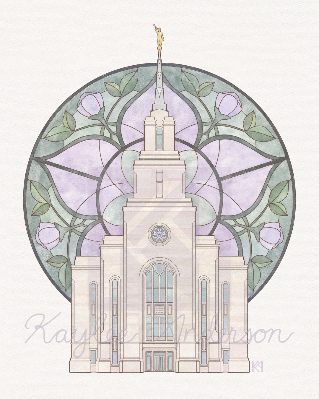 Instant Download - Temple Print 8x10 Layton, UT - Etsy