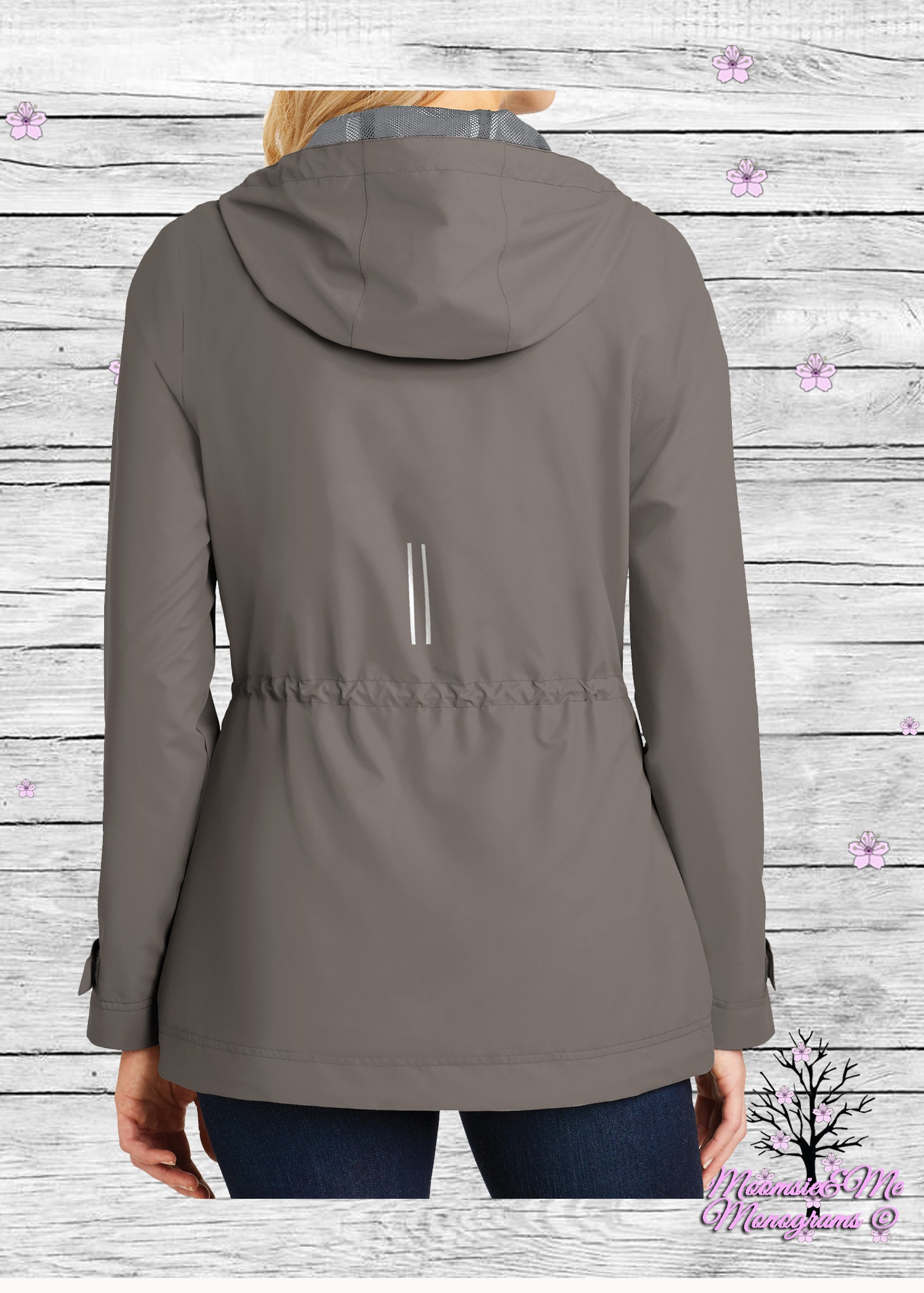 Monogram Raincoat Personalized Rain Coat Ladies Rain Jacket | Etsy