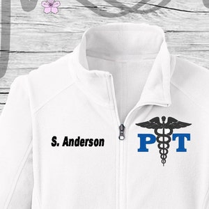 PT Jacket, Physical Therapy Apparel, Personalized Full Zip Jacket 21 - Etsy