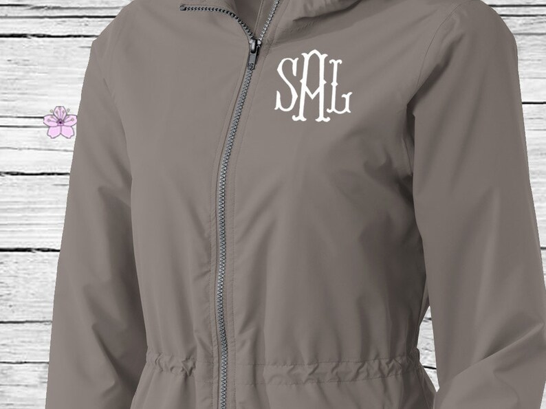 Monogram Raincoat Personalized Rain Coat Ladies Rain Jacket - Etsy