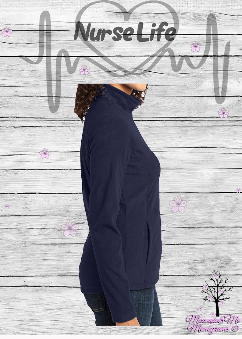Custom Embroidered Nurse Fleece Jacket, Medical Staff Gift 3 - Etsy