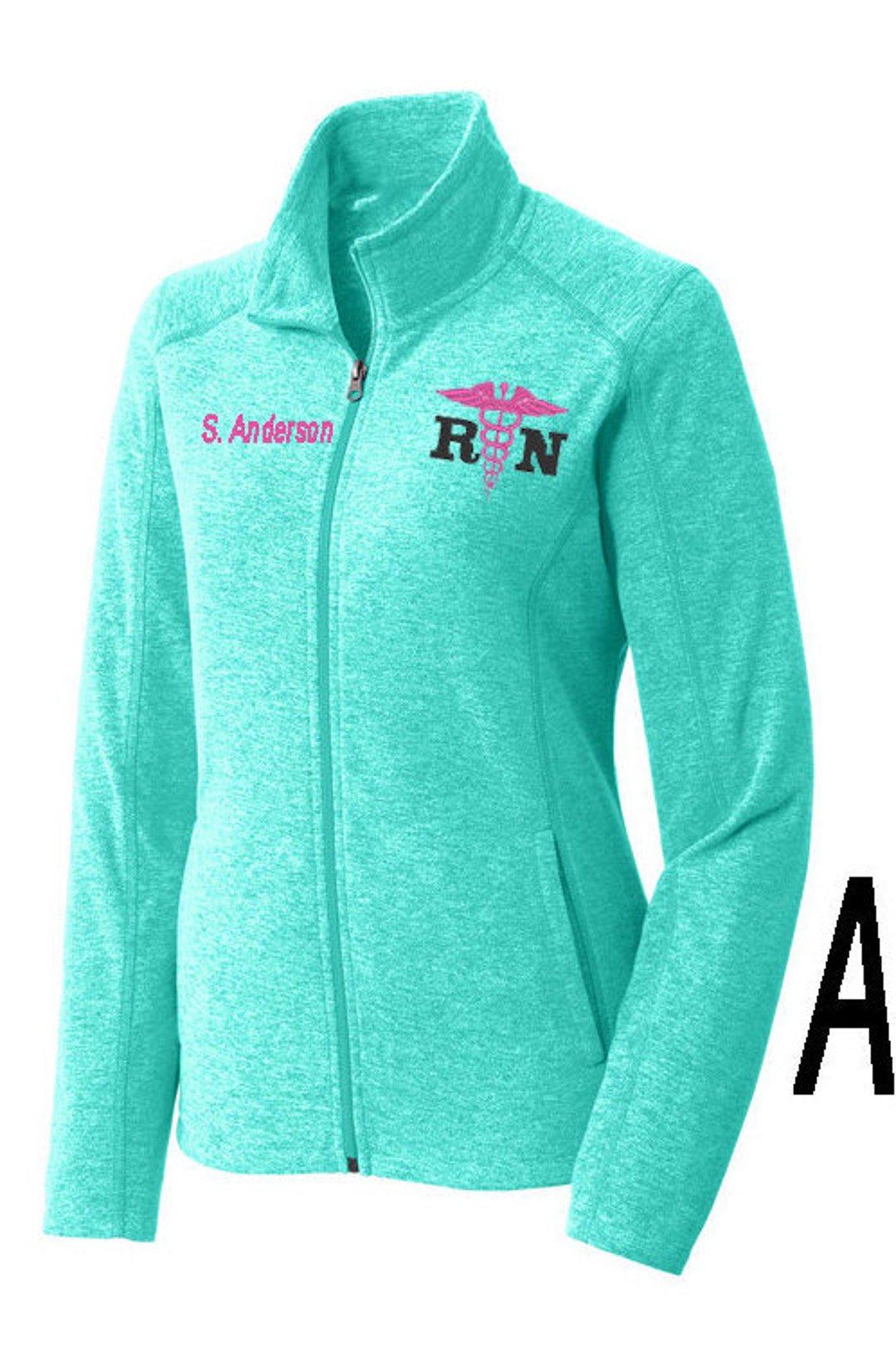 RN Nurse Jacket, Full Zip Personalized, Plus Size 4 - Etsy