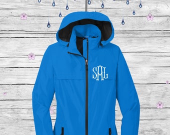 Monogrammed Rain Jacket - Etsy