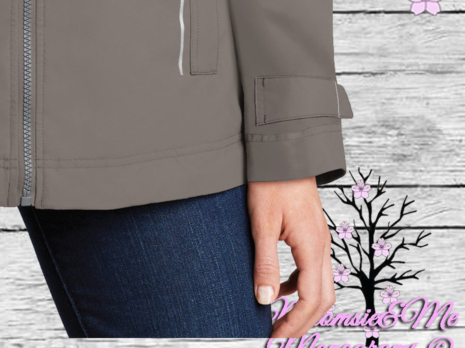 Monogram Raincoat Personalized Rain Coat Ladies Rain Jacket | Etsy