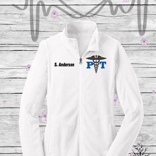 PT Jacket Physical Therapy Apparel Personalized Full Zip - Etsy