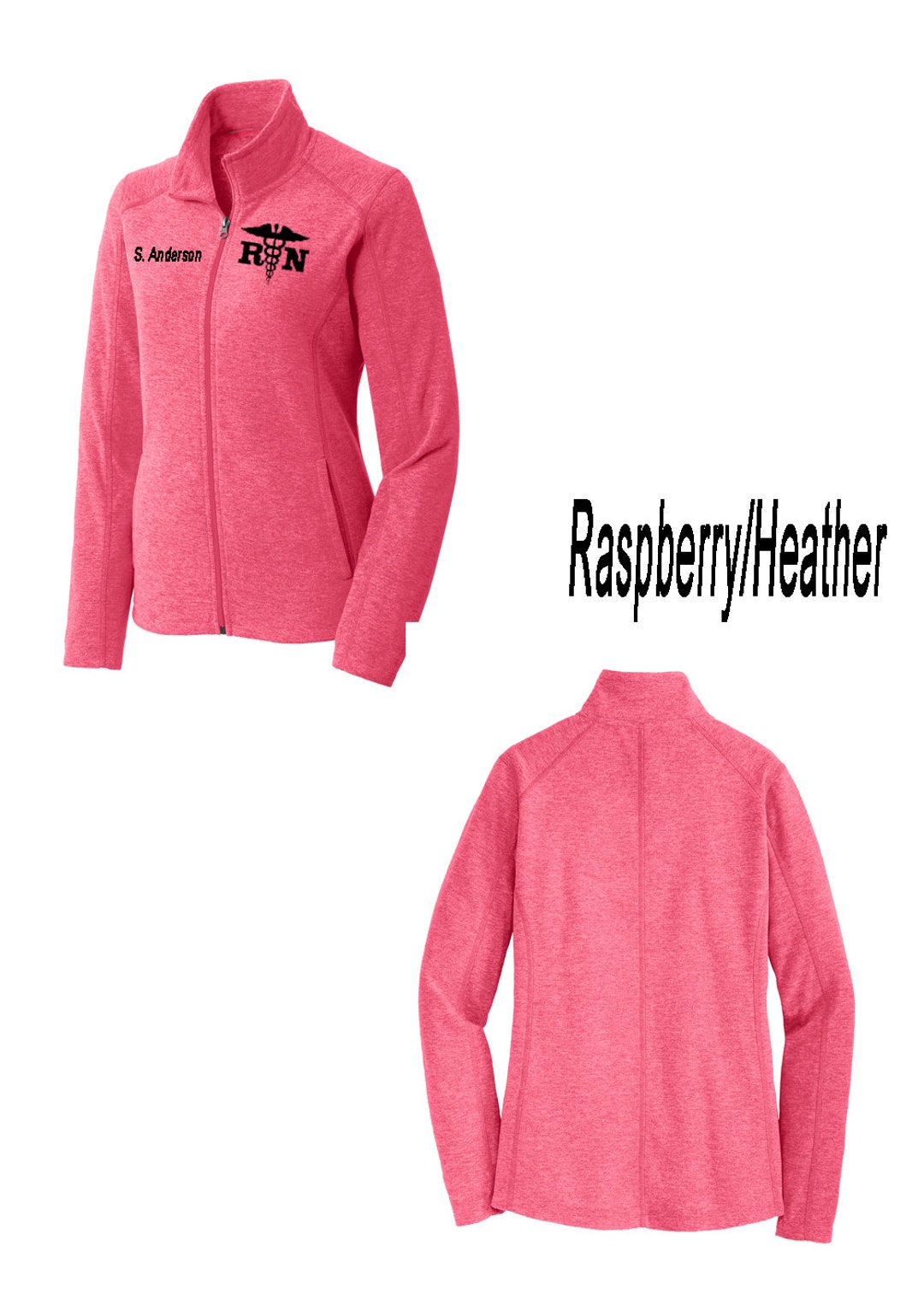 Veste d'infirmière RN Full Zip vêtements personnalisés 4 - Etsy France