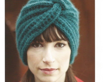 Knitting Pattern Turban Hat - Etsy