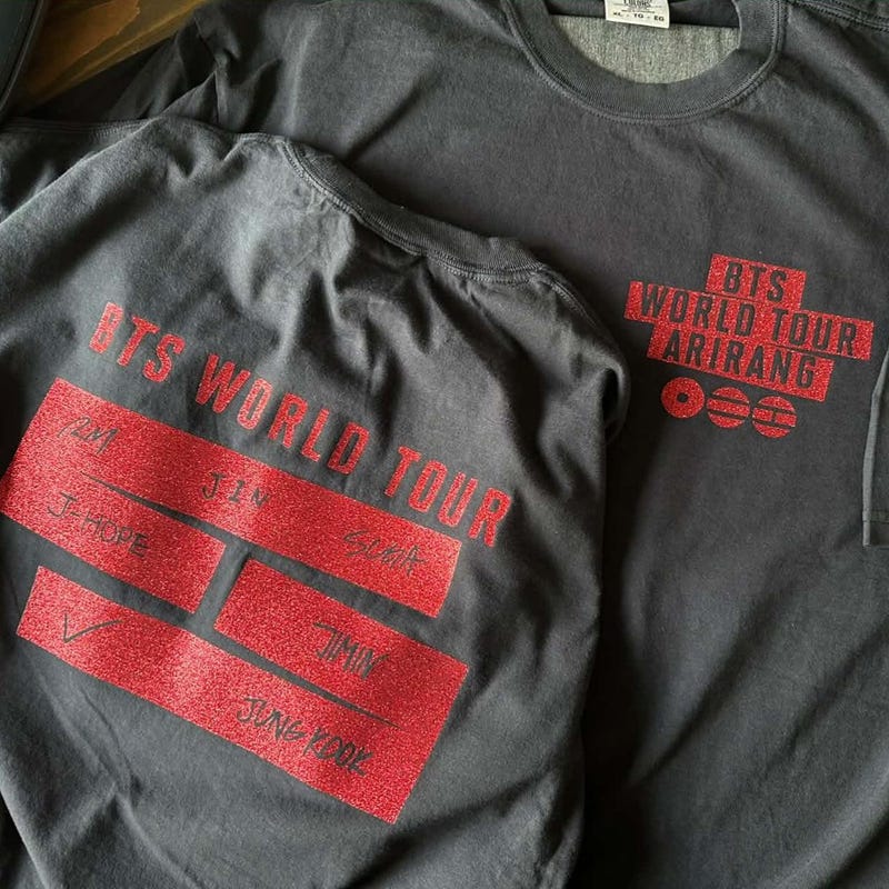 Bts Grey Tshirt - Etsy