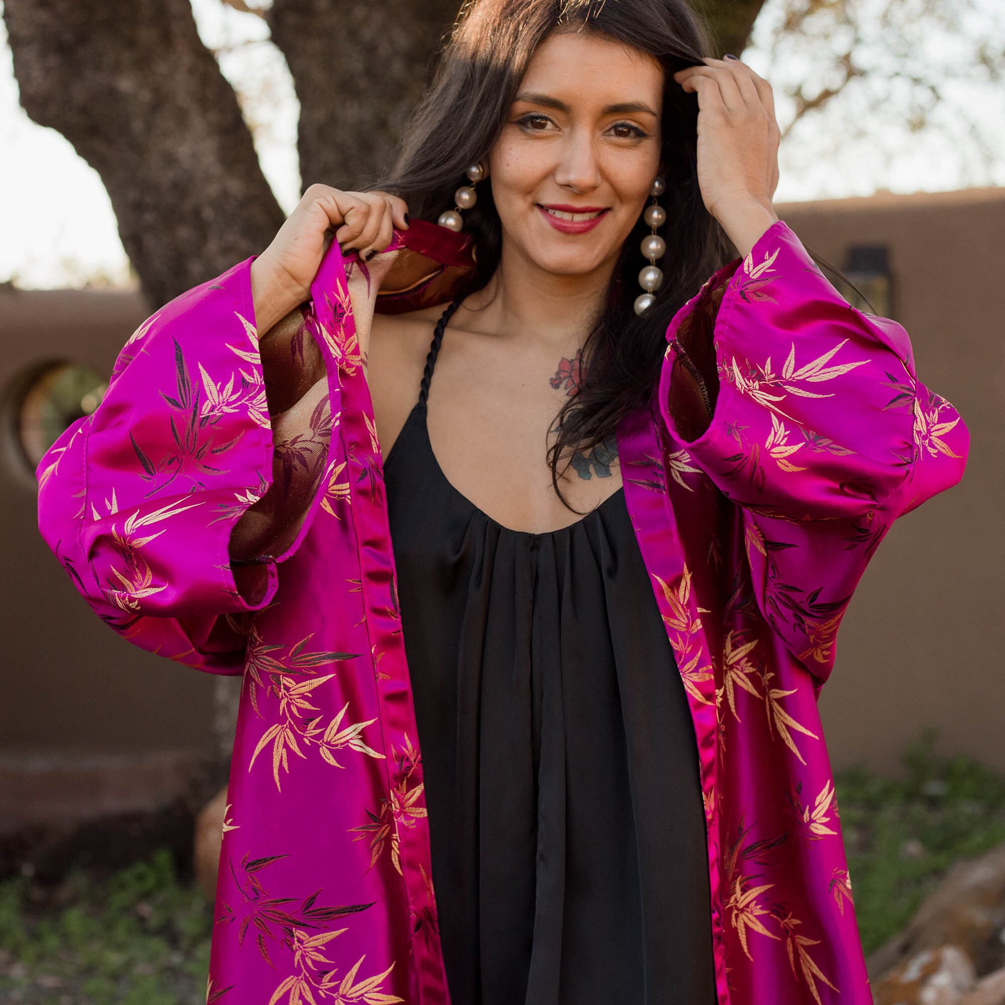 The Pink Bamboo Duster - OS - Etsy