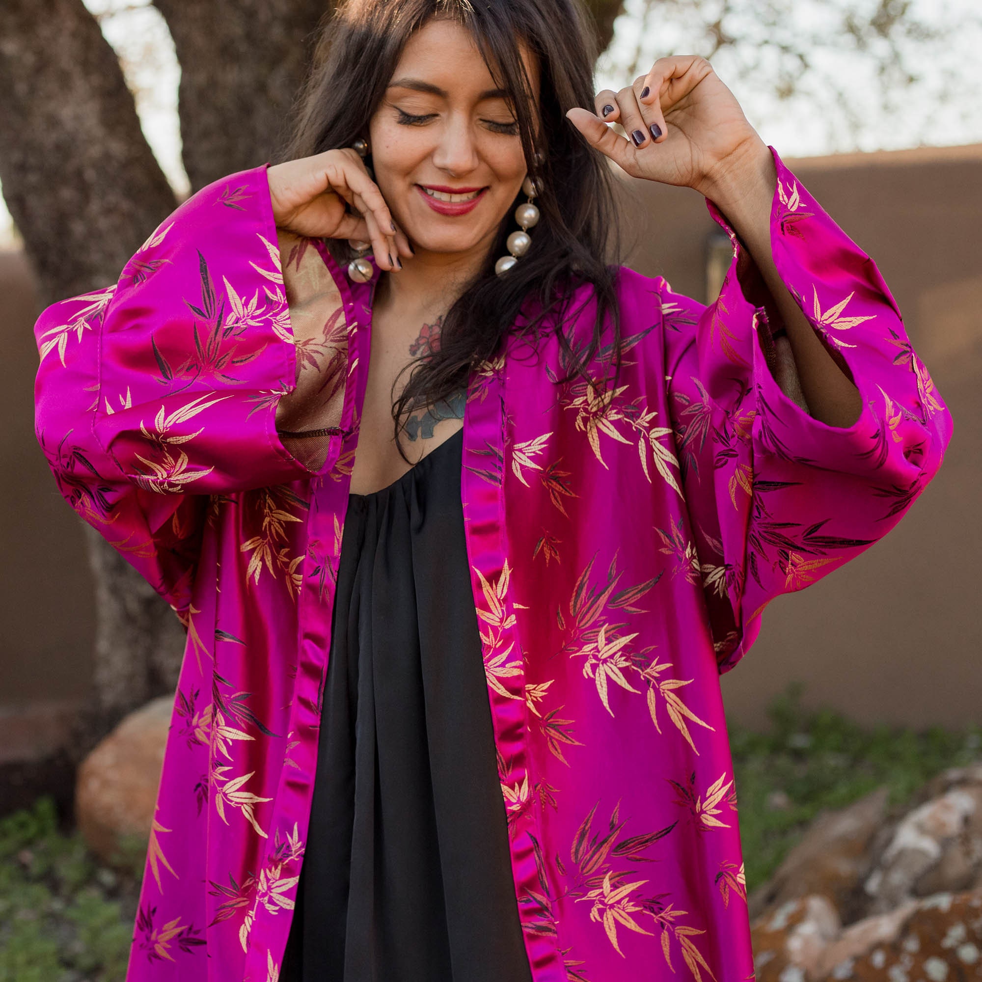 The Pink Bamboo Duster - OS - Etsy