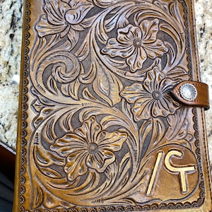 Hand Tooled Leather Day Planner - Etsy