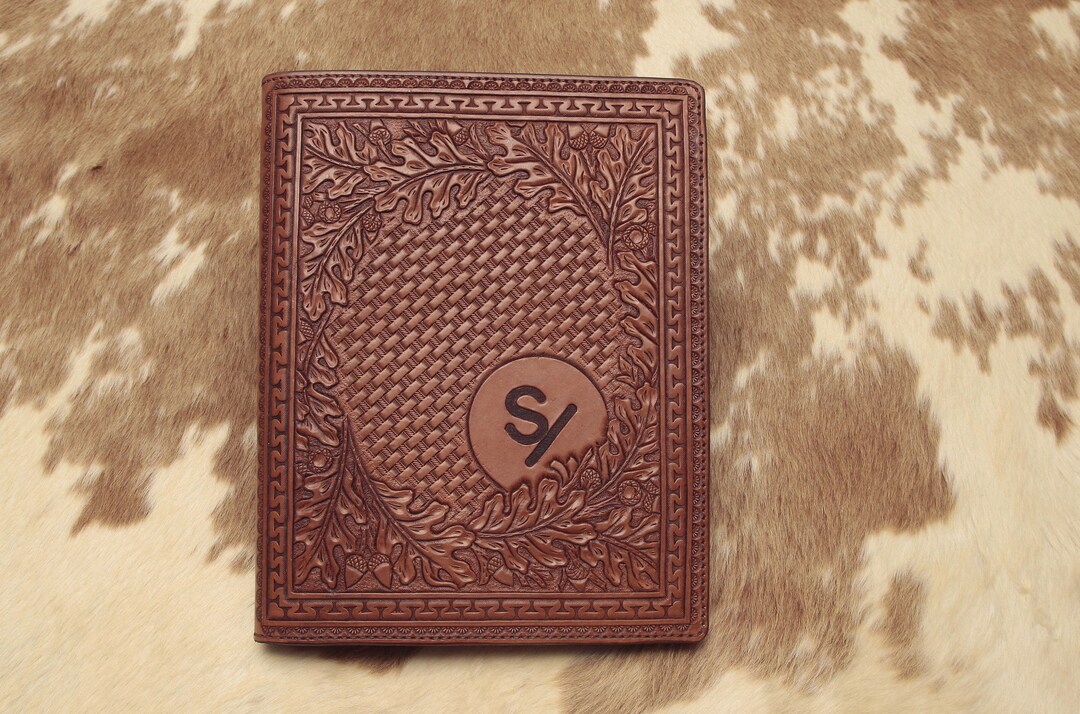 Hand-tooled Leather Portfolio - Etsy