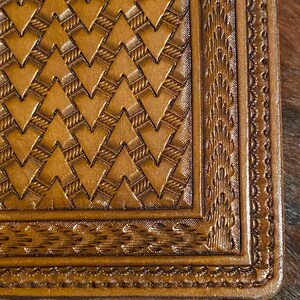 Hand Tooled Leather TALLY BOOK - Etsy