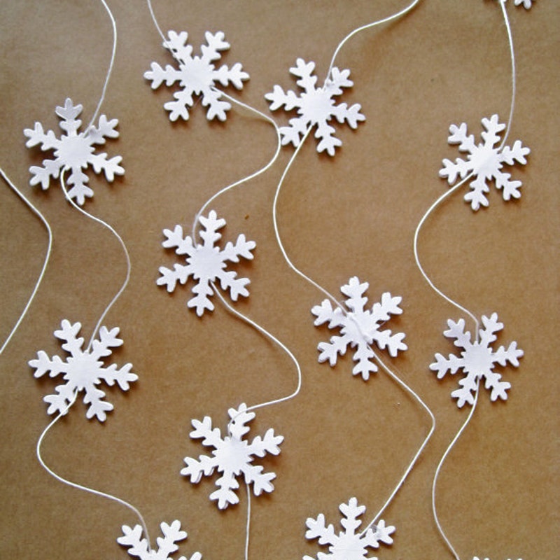 Snowflake Garland - Etsy