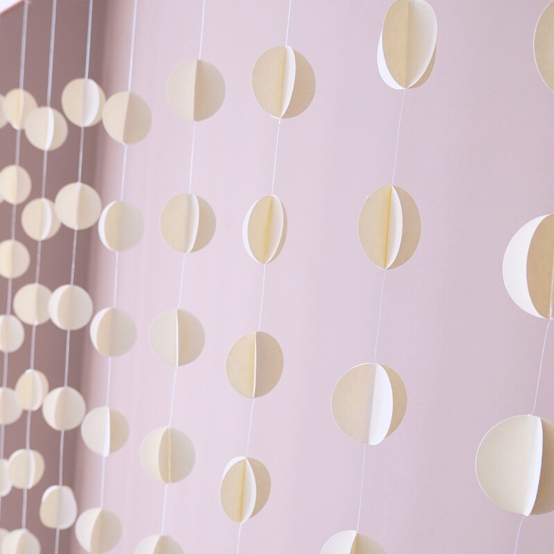 Paper Circle Garland - Etsy