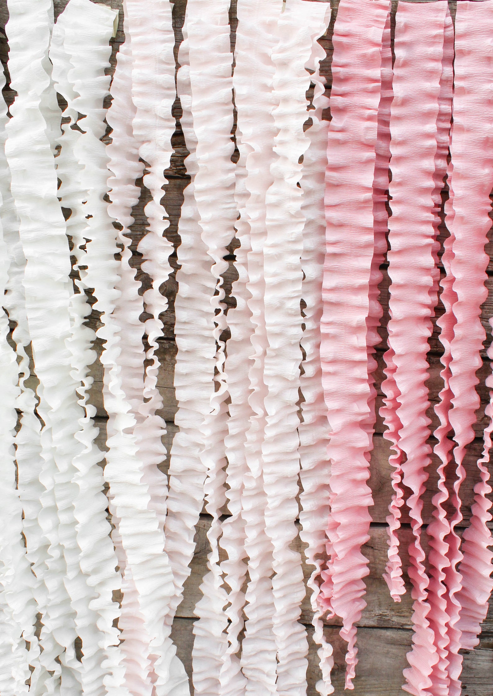 4FT Wide Blush Pink Ombre Streamer Garland Window Display - Etsy
