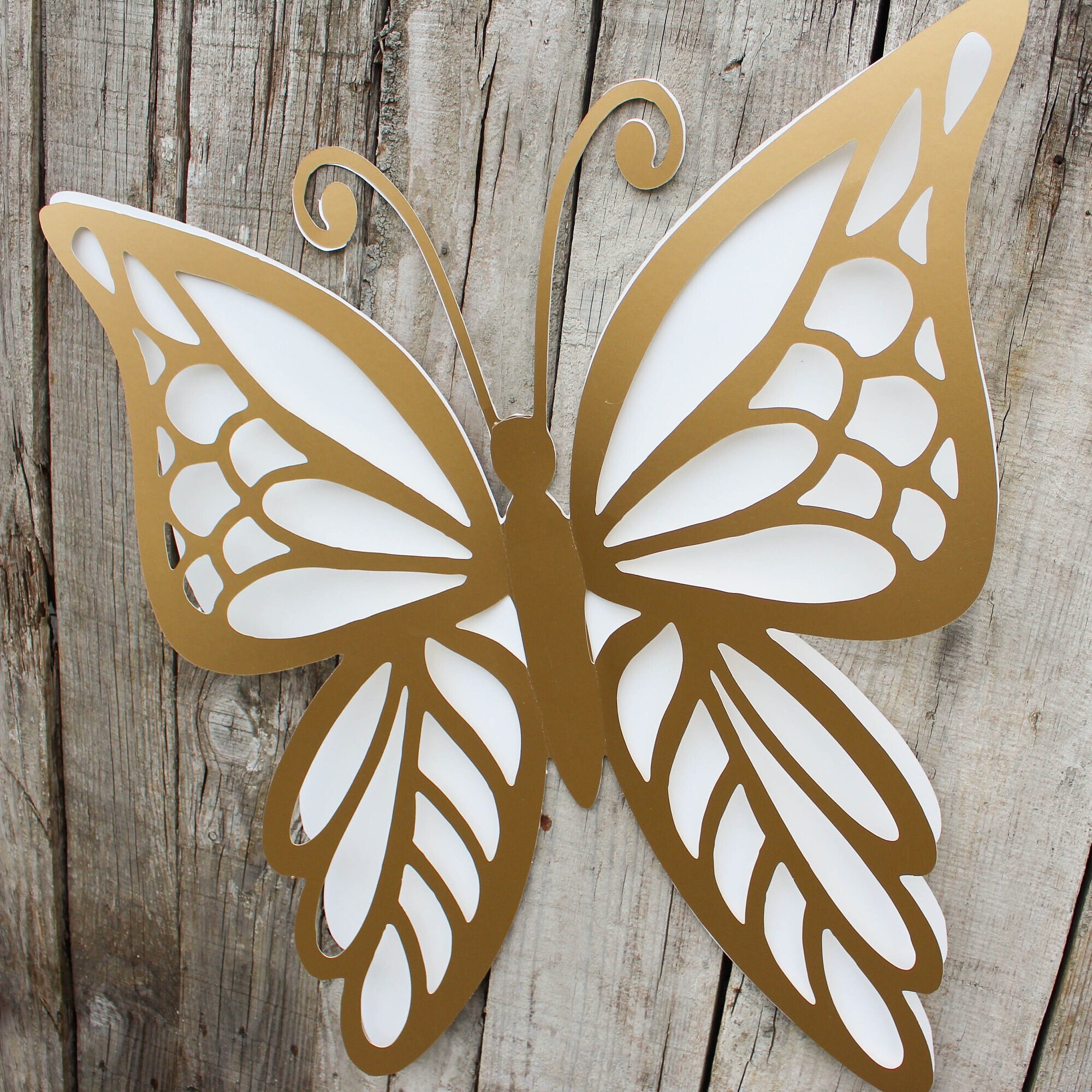 Large Paper Butterfly Nursery Wall Art Baby Shower Decoration 3D ...