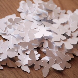 White Butterfly Confetti, 1 Inch Butterfly Die Cuts, Butterfly Theme ...